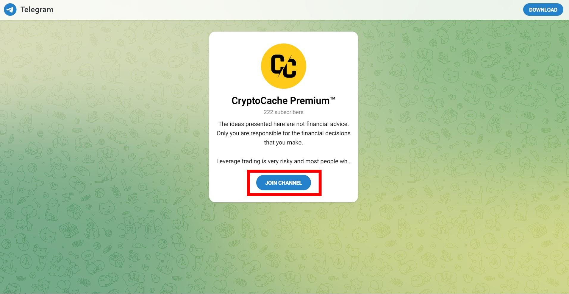 Getting Started | Crypto Cache